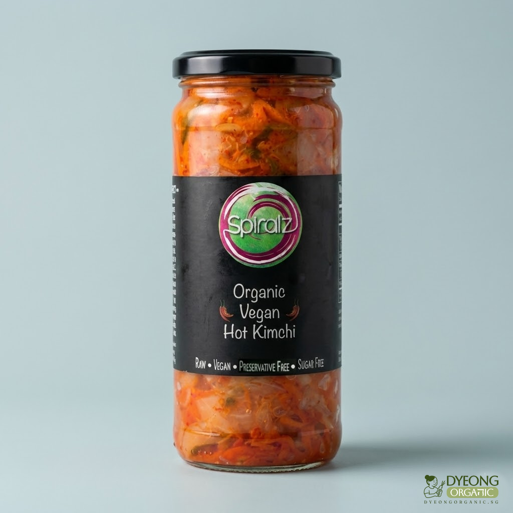 Organic Kimchi Hot Vegan 430g (Australia) - SG Organic